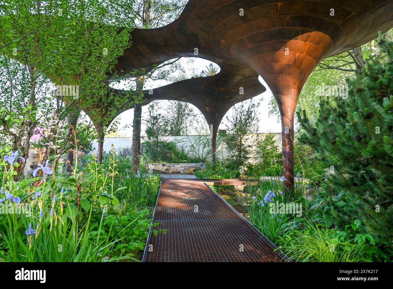 London, UK. 20th May, 2024. The WaterAid Garden at the RHS Chelsea ...