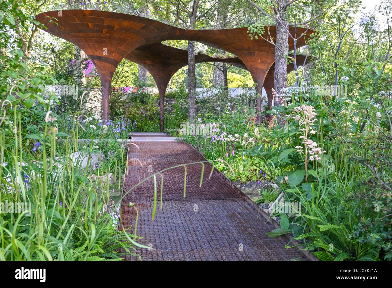 London, UK. 20th May, 2024. The WaterAid Garden at the RHS Chelsea ...