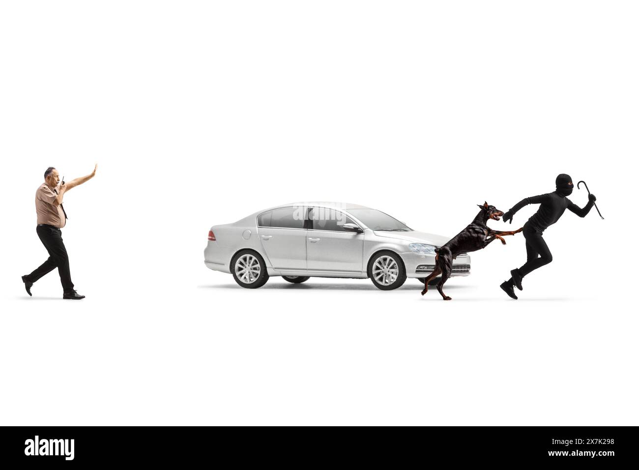 Dog chase man hi-res stock photography and images - Alamy