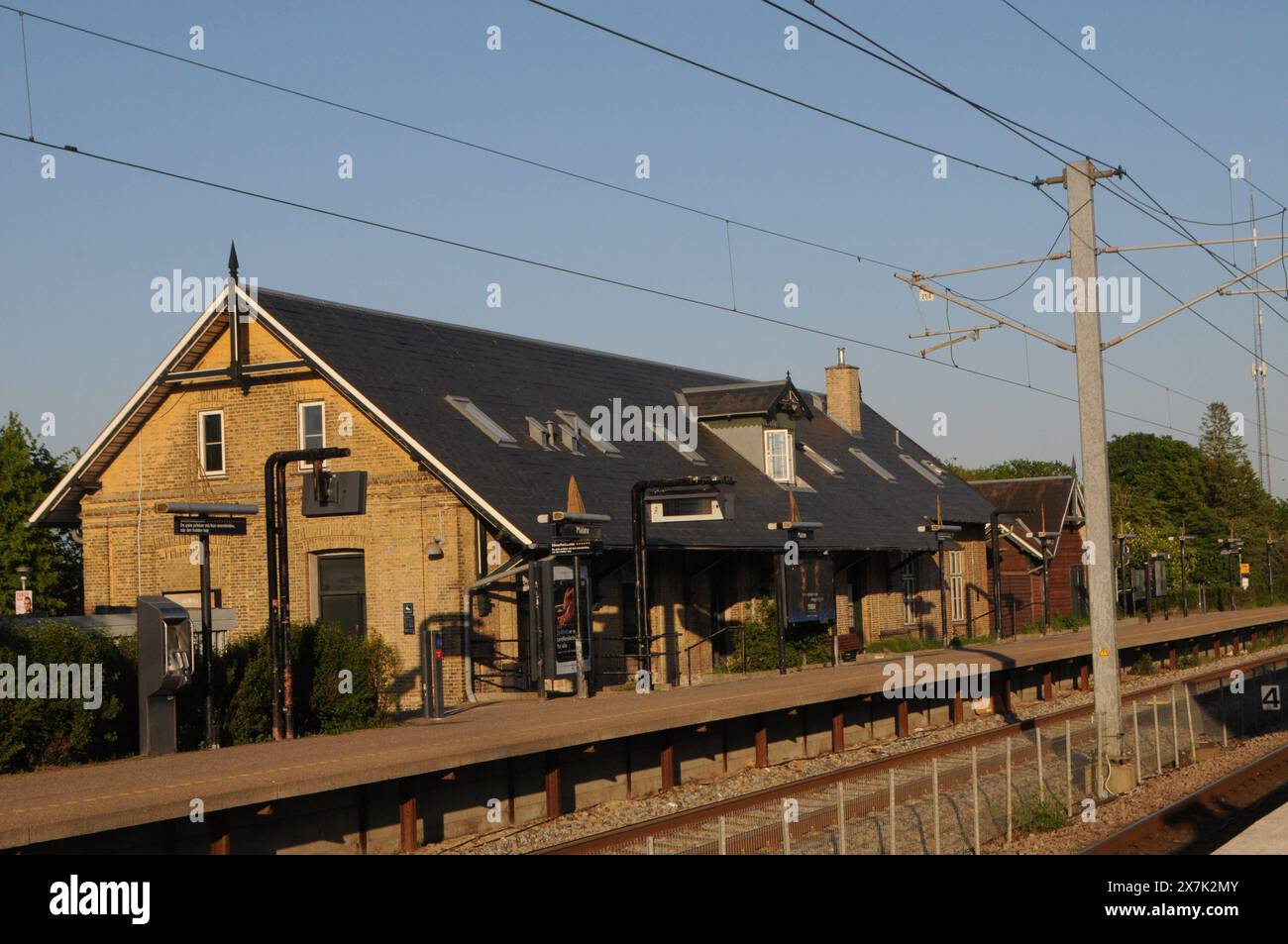 Maalov/ Denmark/20 MAY 2024/ Danish local train DSB arrives on Maalov ...