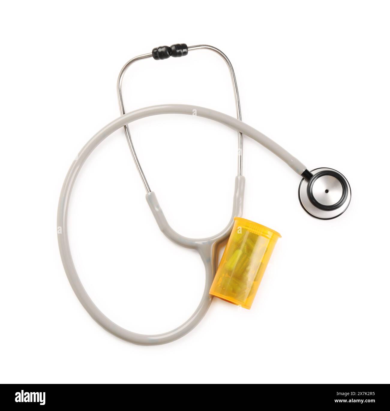 Stethoscope medical equipment grey Cut Out Stock Images & Pictures - Alamy