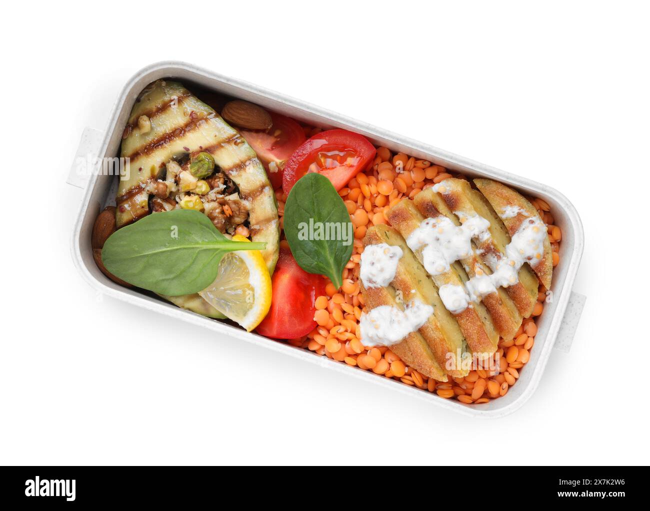 Healthy products high in vegetable fats isolated on white, top view ...