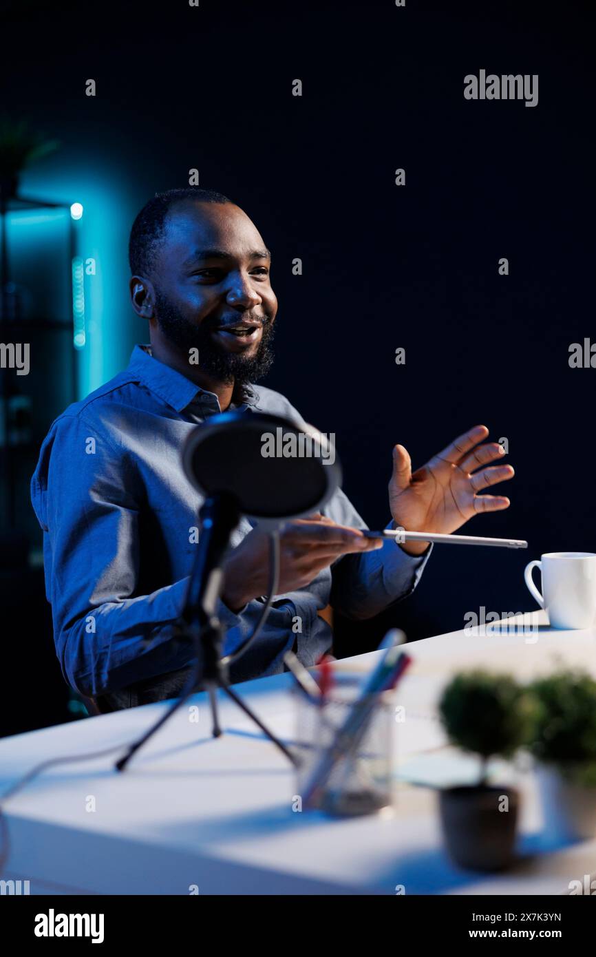 Content creator excited to review newly released tablet, comparing ...