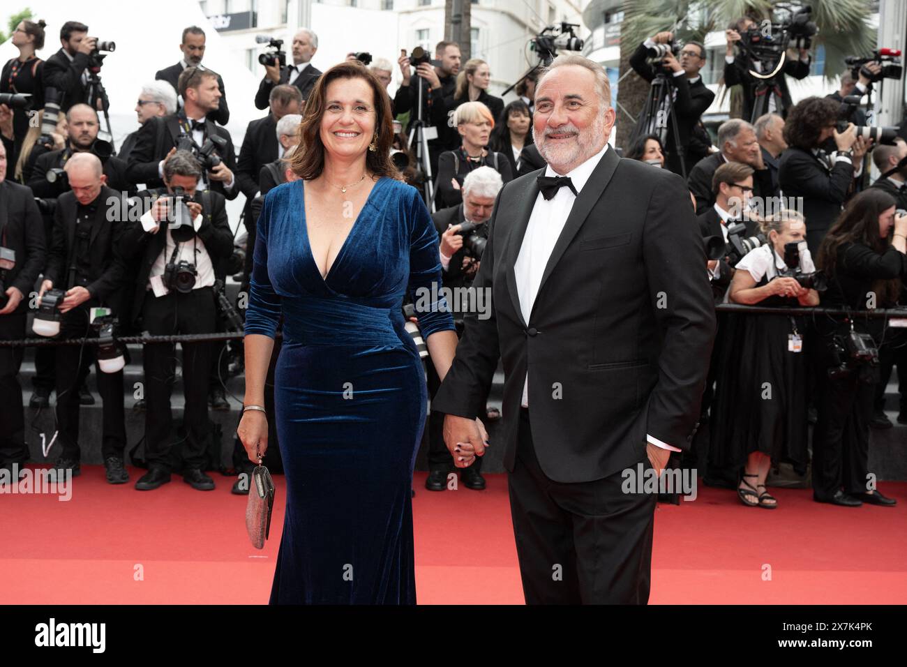 Cannes, France. 20th May, 2024. Pascale Pouzadoux and Antoine Dulery ...