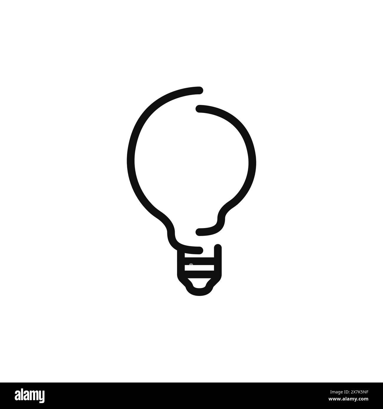 Idea symbol vector. Business electric light bulb. Ecology concept ...
