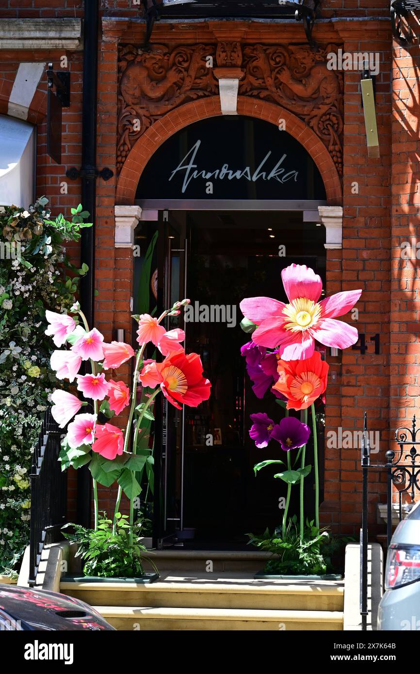 Flower Display at Chelsea in Bloom, Floral Feasts 2024, Chelsea Stock ...