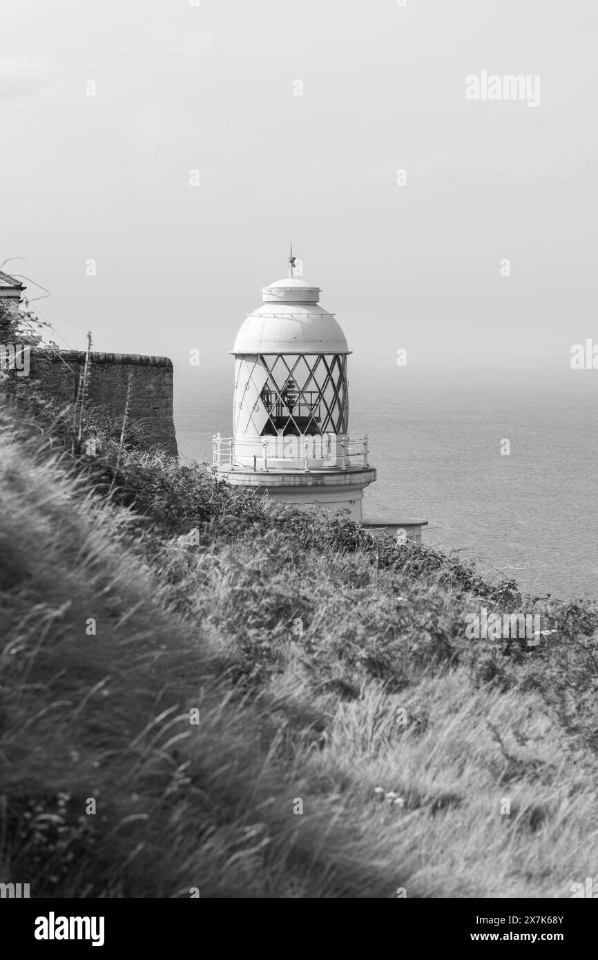 Photo of the Foreland lighthouse at Foreland Point on the north Devon ...