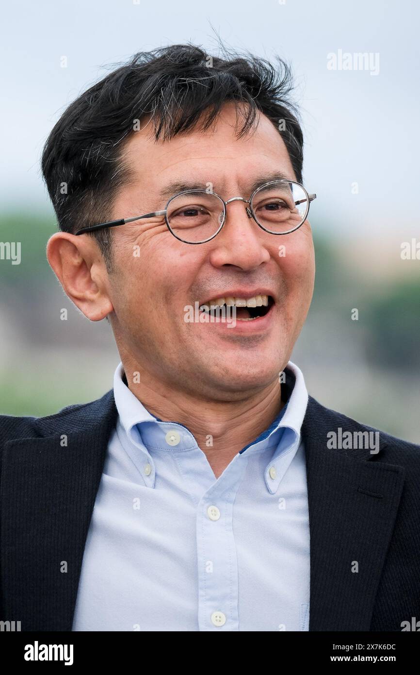 Cannes, France. 20th May, 2024. Goro Miyazaki poses at the Photocall for the Honorary Palm D'Or ...