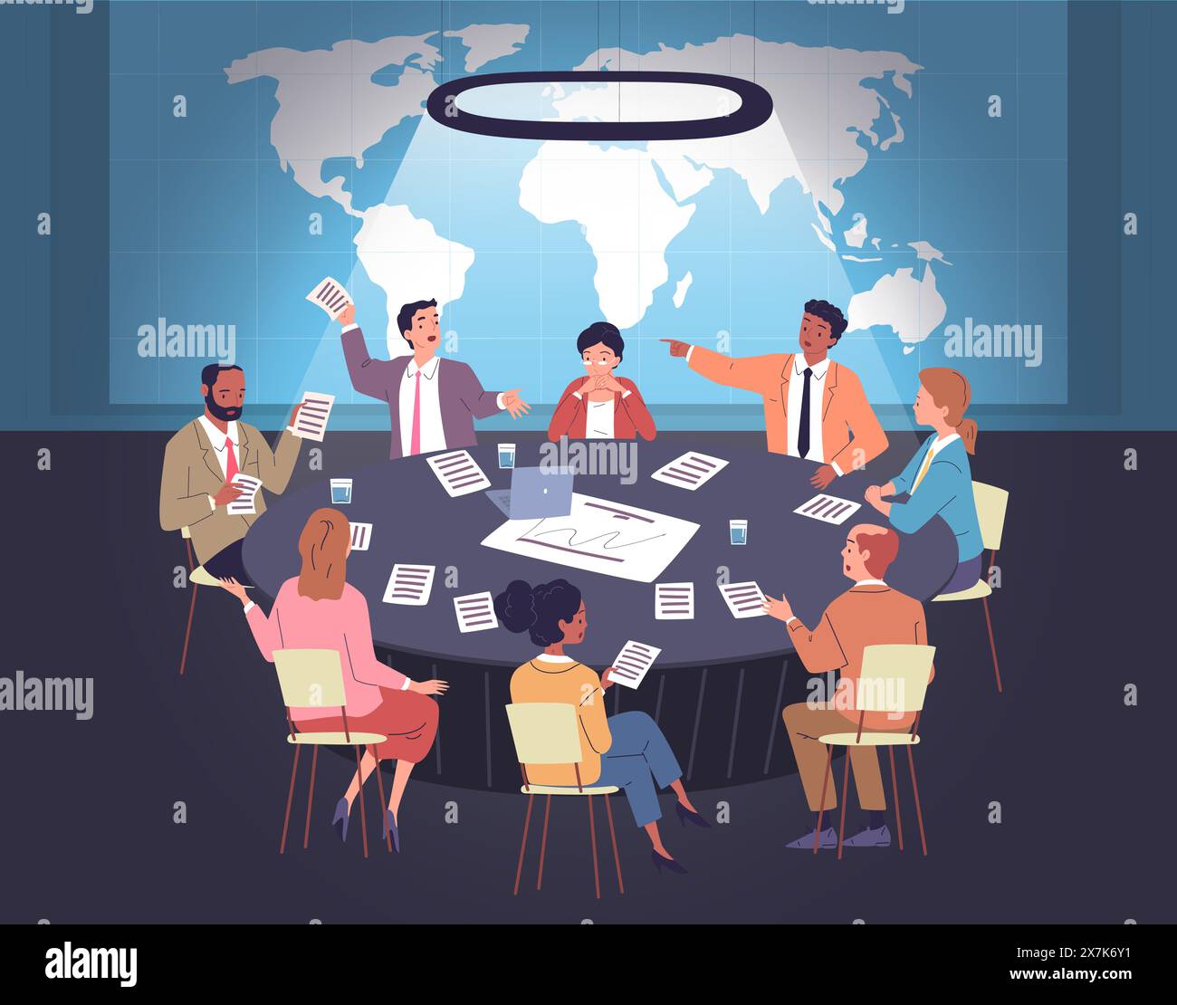 Business council Stock Vector Images - Alamy