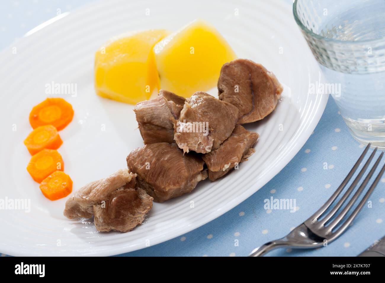 Steamed turkey with potatoes Stock Photo - Alamy