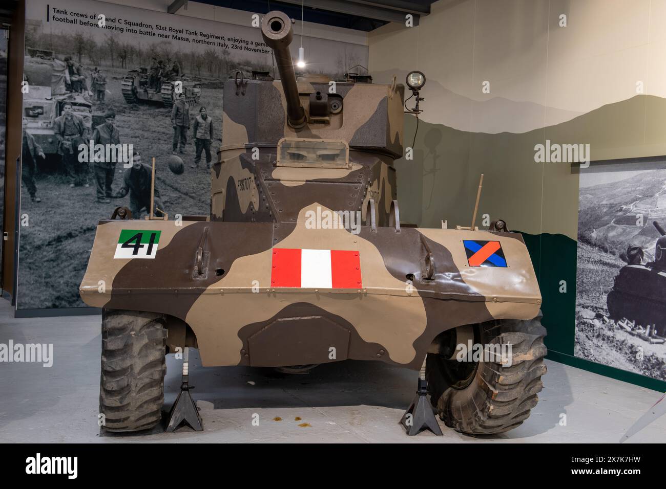 Bovington.Dorset.United Kingdom.February 22nd 2024.An AEC armoured car ...