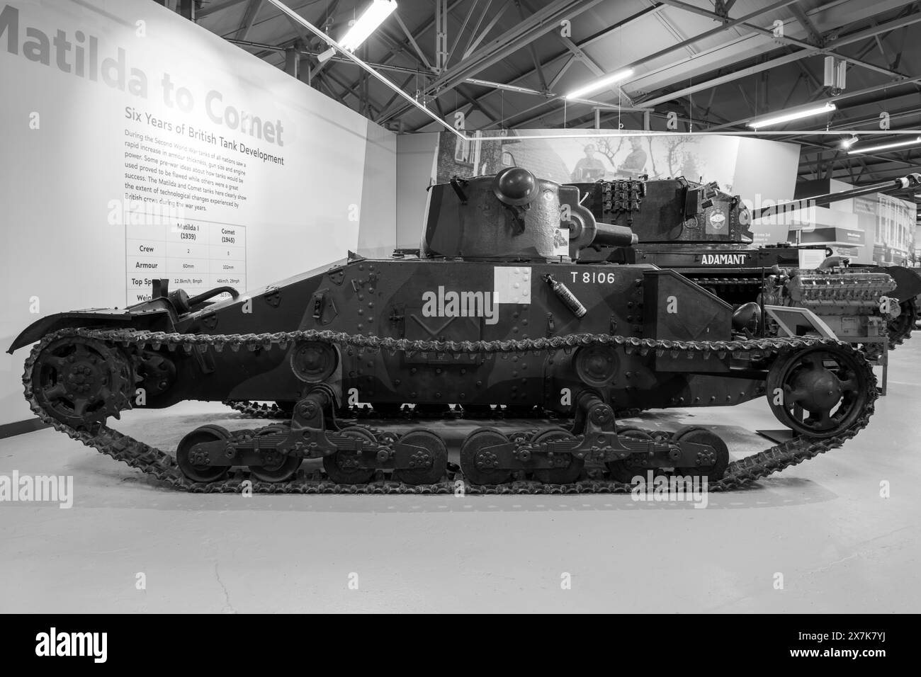 Bovington.Dorset.United Kingdom.February 25th 2024.A Matilda Mark 1 A11 ...