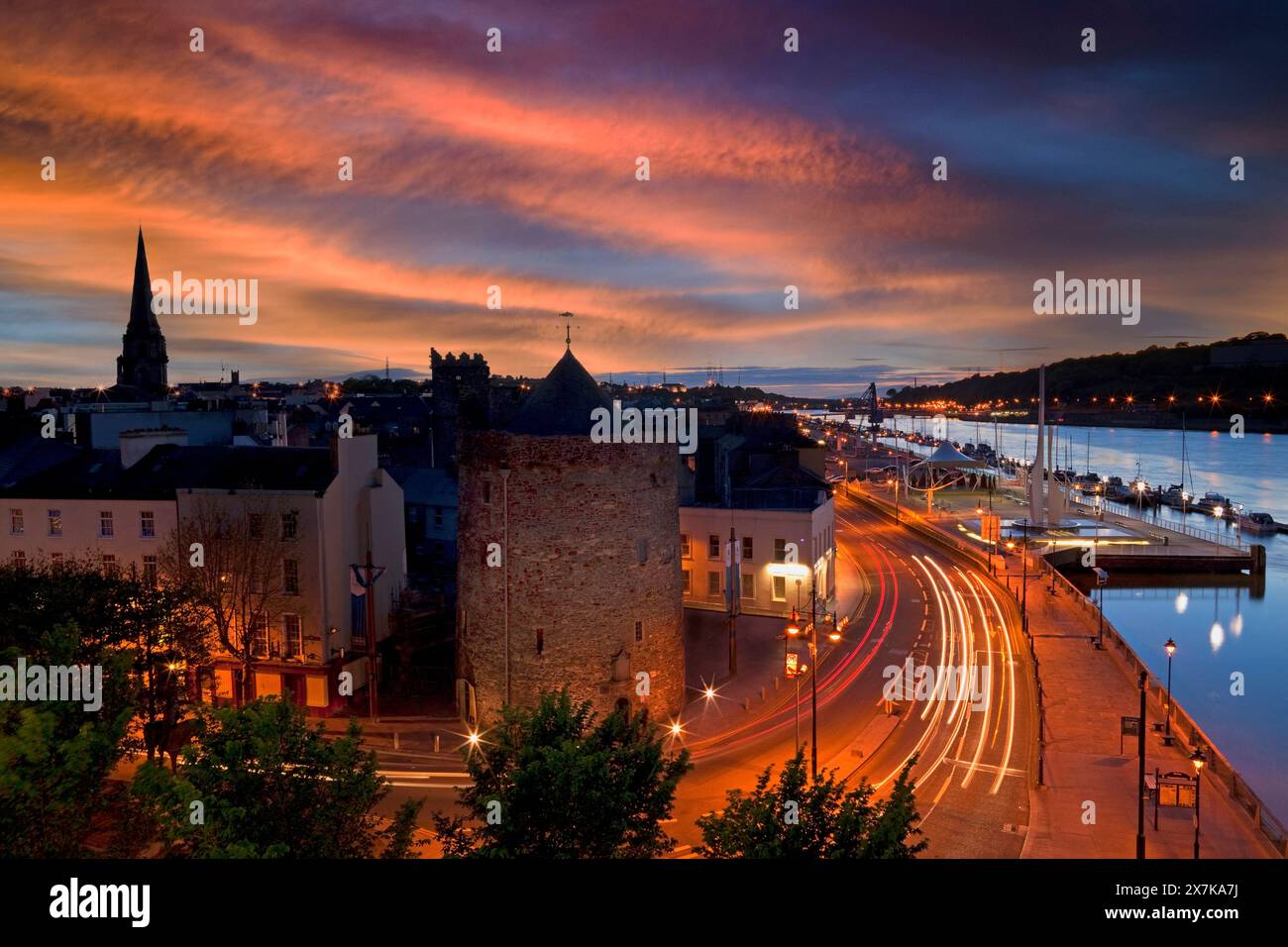 An aerial view of the Viking Triangle and south quays along the River ...