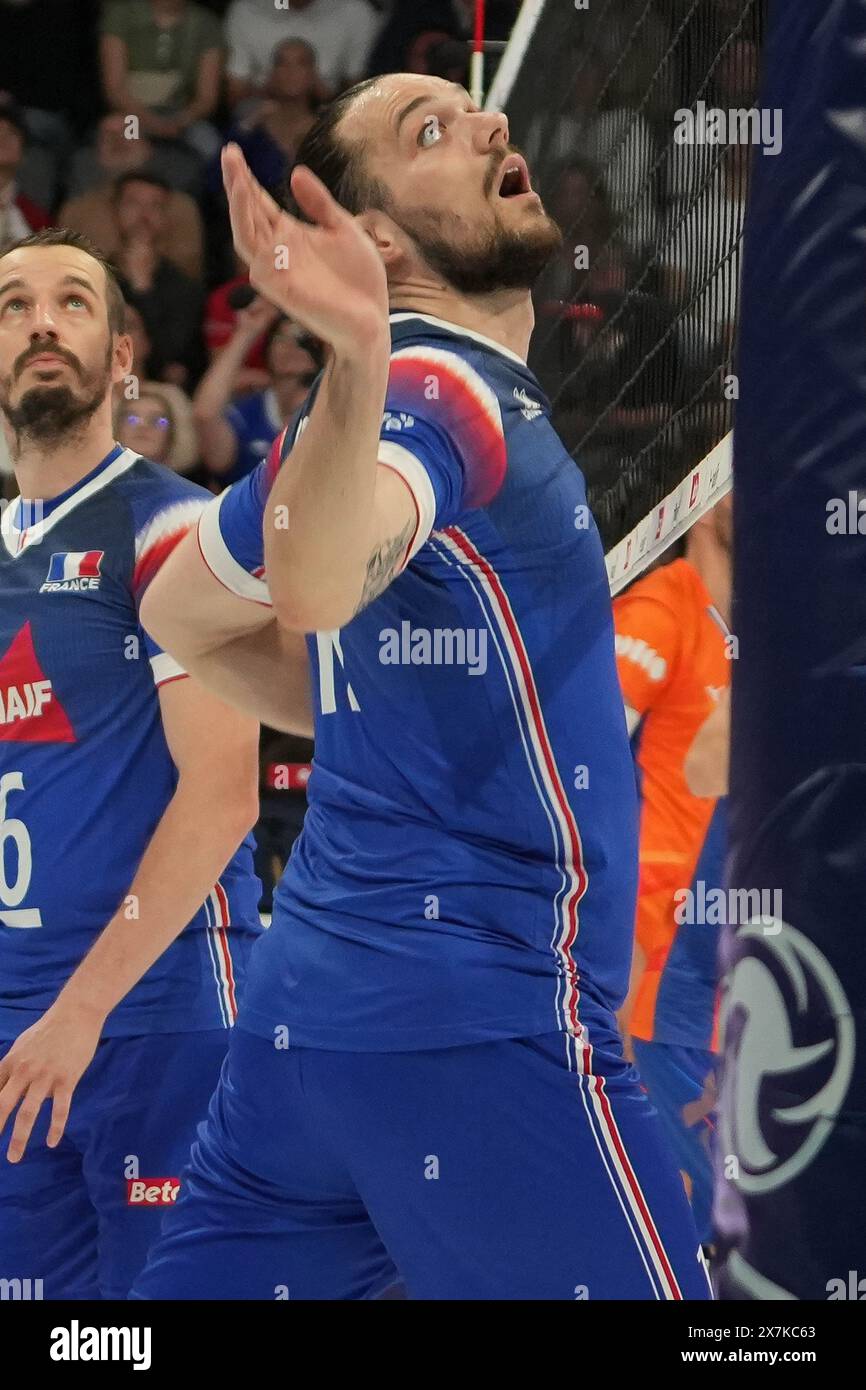 Antoine Brizard of France during the International Friendly Volleyball ...