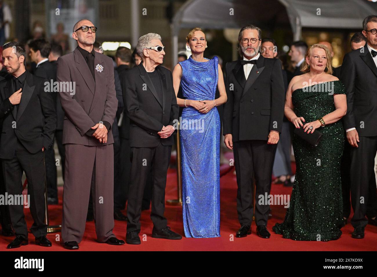 Cannes, France. 20th May, 2024. Vincent Cassel, David Cronenberg, Diane Kruger, Guy Pearce at ...