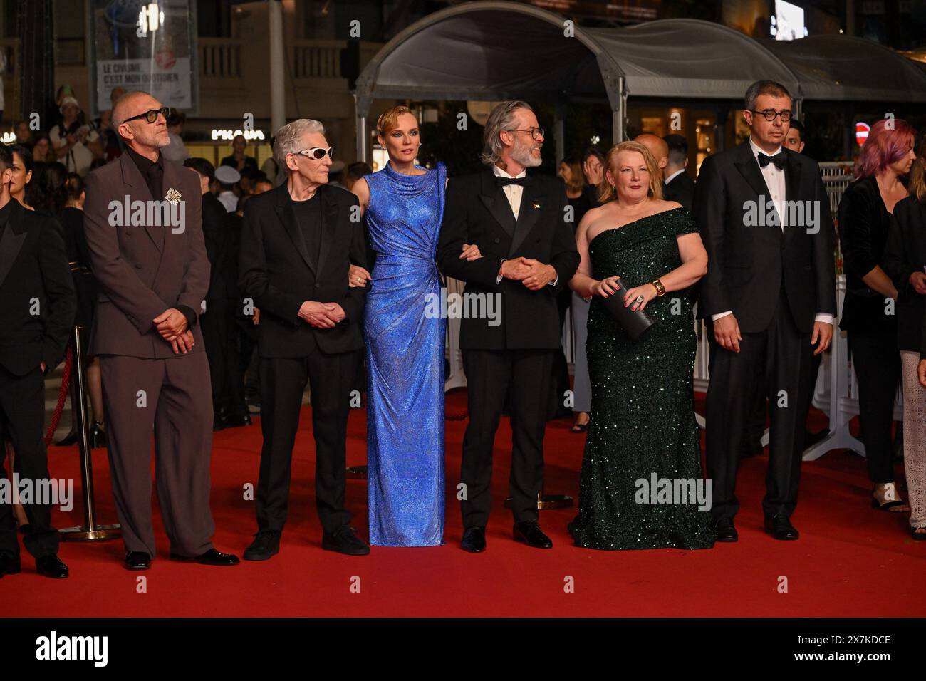 Cannes, France. 20th May, 2024. Vincent Cassel, David Cronenberg, Diane Kruger, Guy Pearce at ...