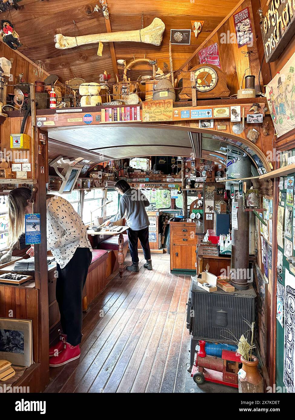 Interior of The Lost Gypsy Gallery, Papatowai Highway, The Catlins ...
