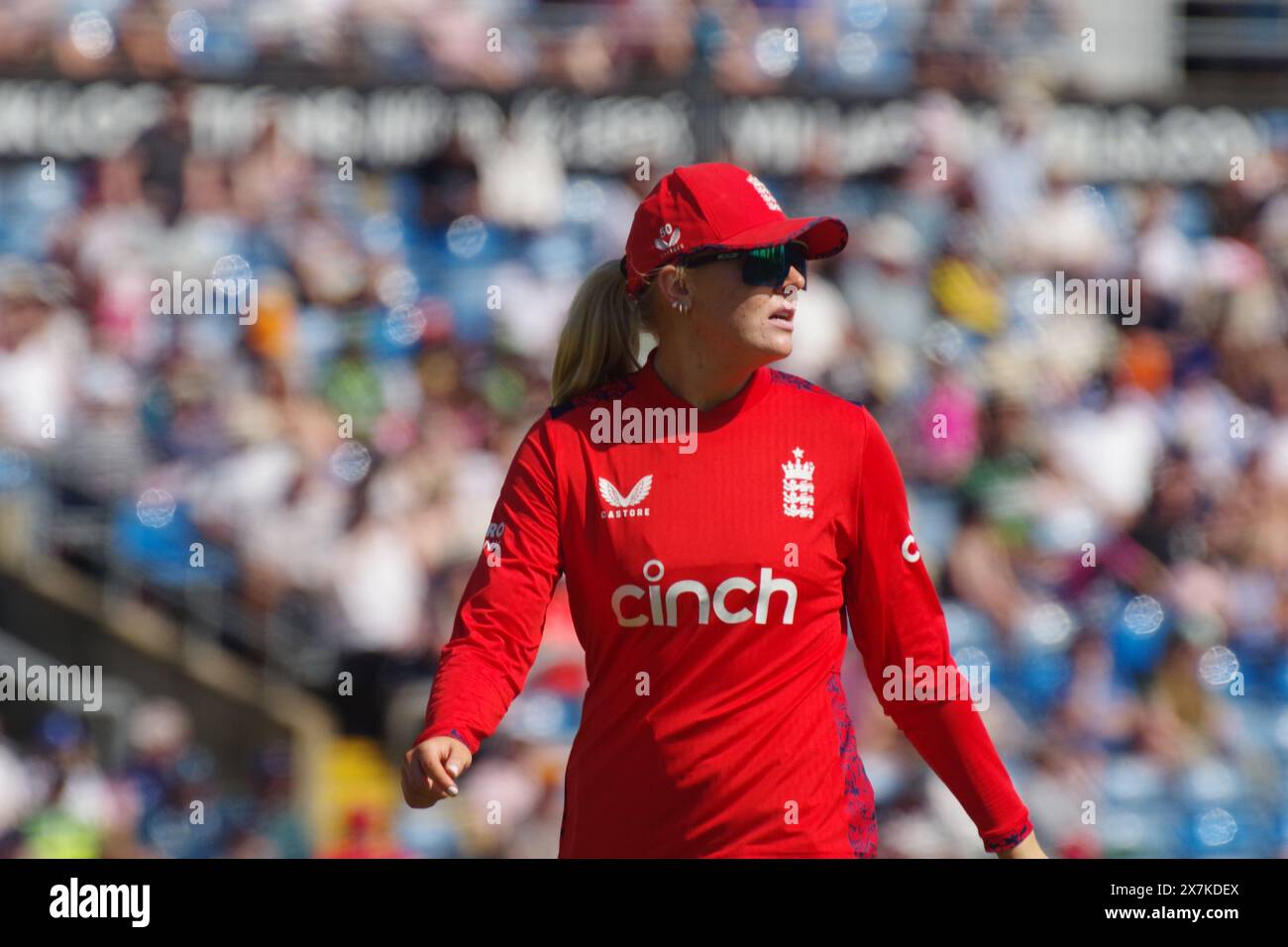 Leeds, 19 May 2024. Sarah Glenn playing for England Women against ...