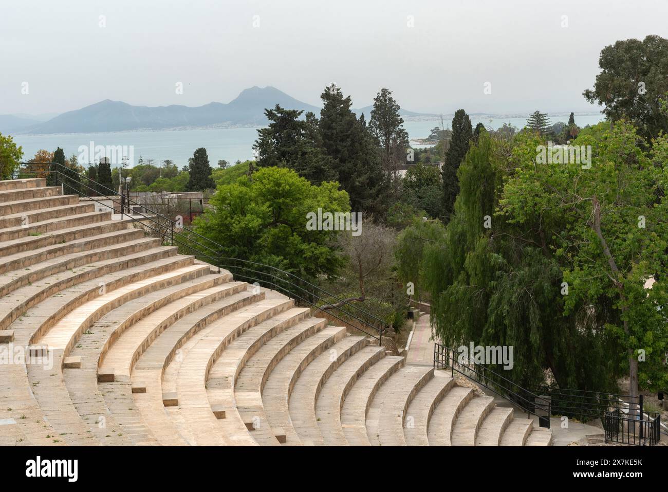 Carthage, Tunisia. 17th May, 2024. The Roman theatre, part of the ...