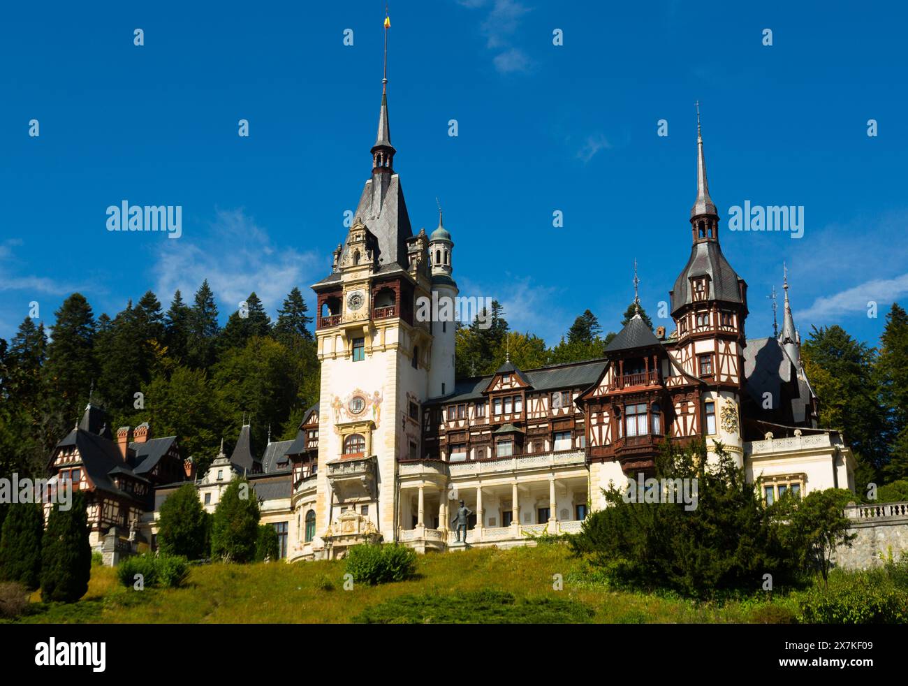 Romanian landmark peles castle hi-res stock photography and images - Alamy