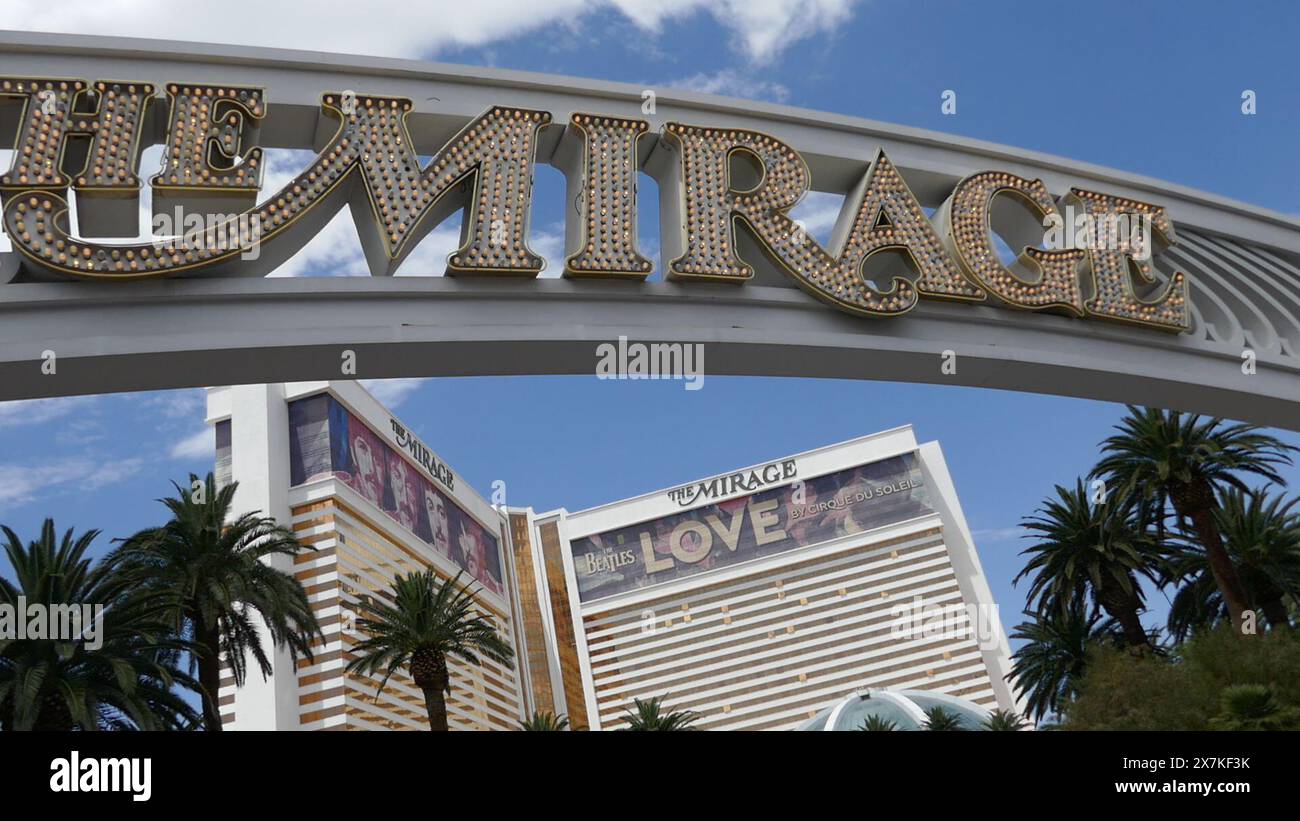 Las Vegas, Nevada, USA 15th May 2024 The Mirage Hotel & Casino at 3400 ...