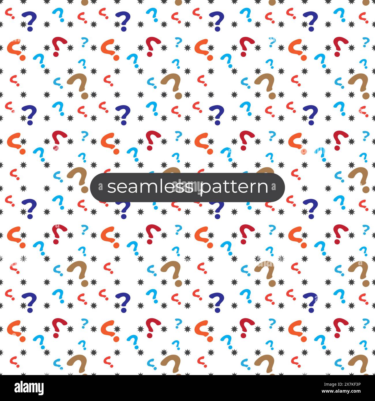question mark design background with seamless patern style Stock Vector ...
