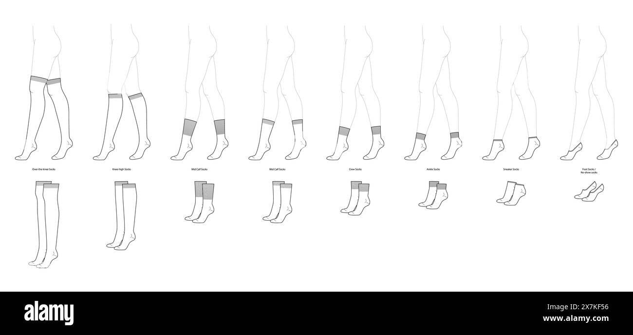 Calf length socks Cut Out Stock Images & Pictures - Alamy