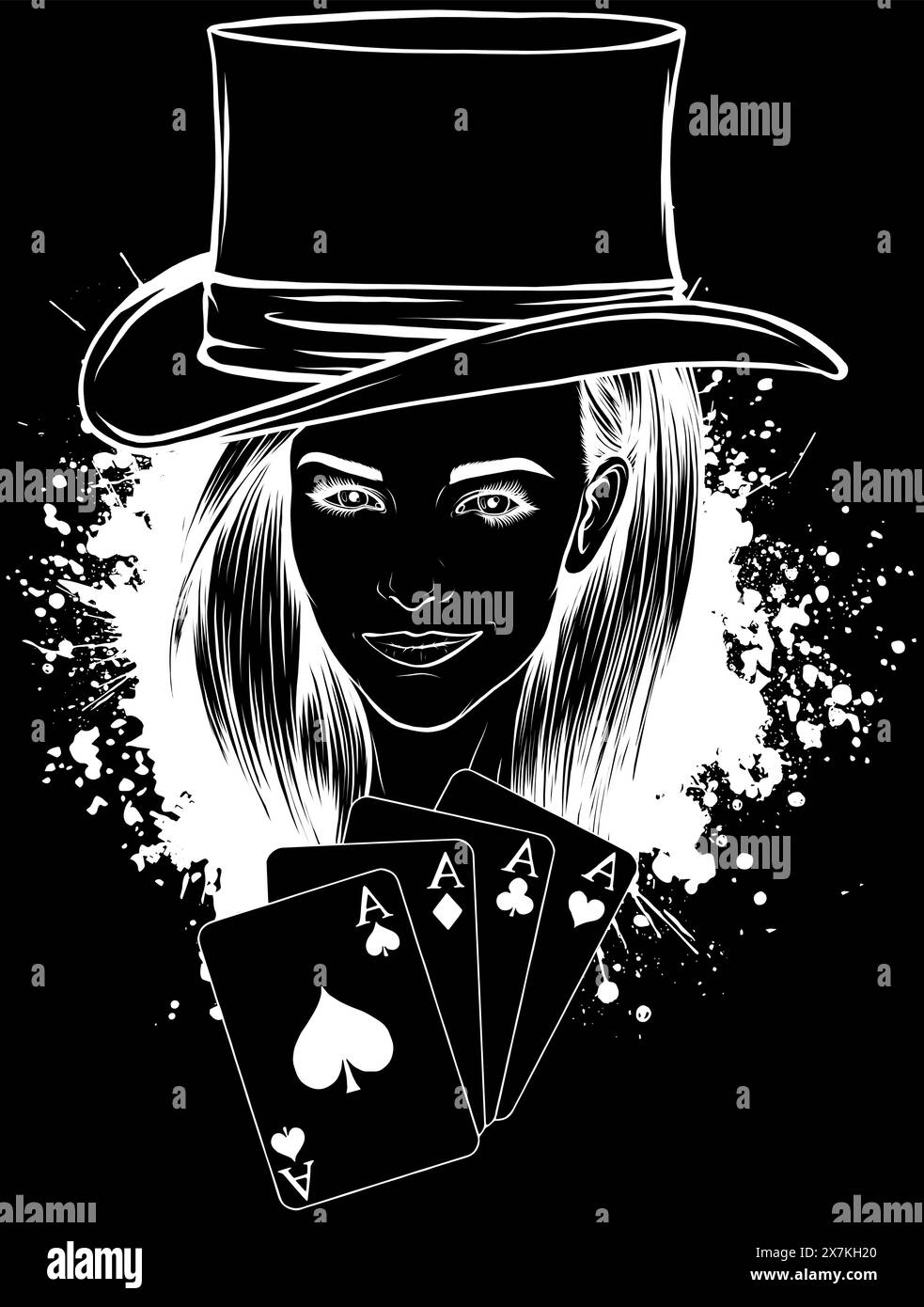 Magic in the rose Black and White Stock Photos & Images - Alamy