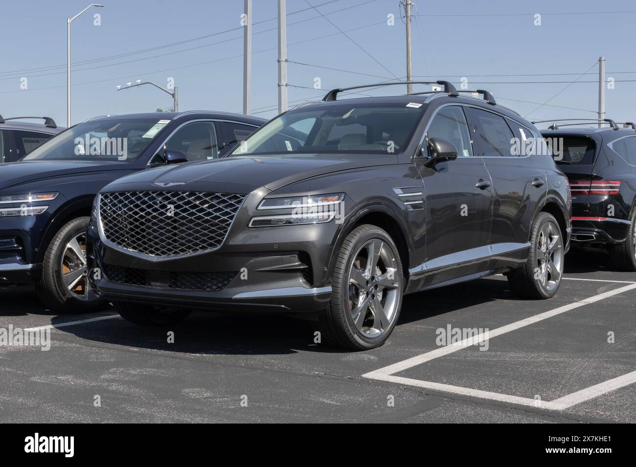 Noblesville - May 19, 2024: Genesis GV80 2.5T Prestige SUV display ...