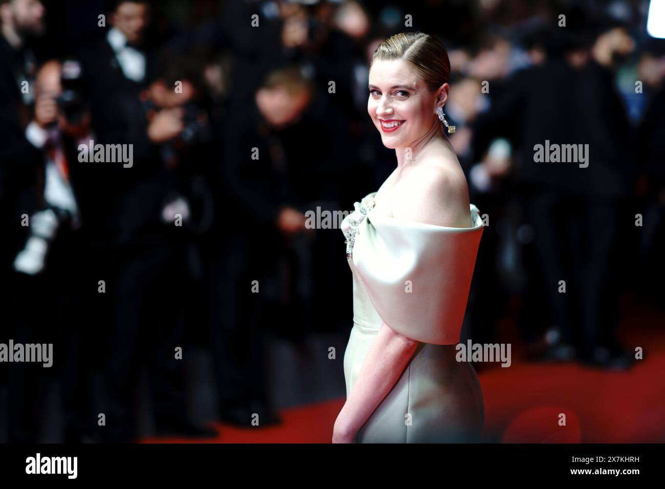 Cannes, France. 20th May, 2024. Greta Gerwig attends The Shrouds (Les Linceuls) Screening red ...