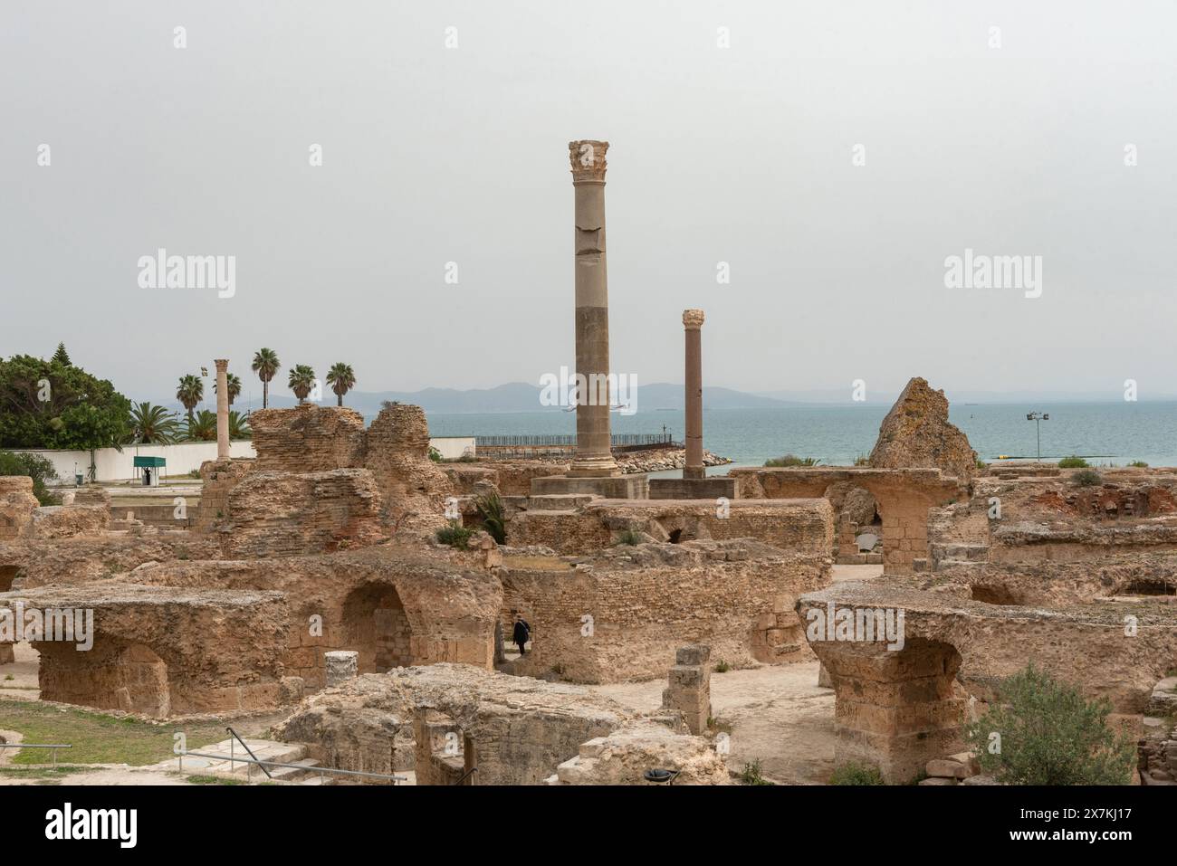 Carthage, Tunisia. 17th May, 2024. The archeaological ruins of Thermes d'Antonin, the thermal ...