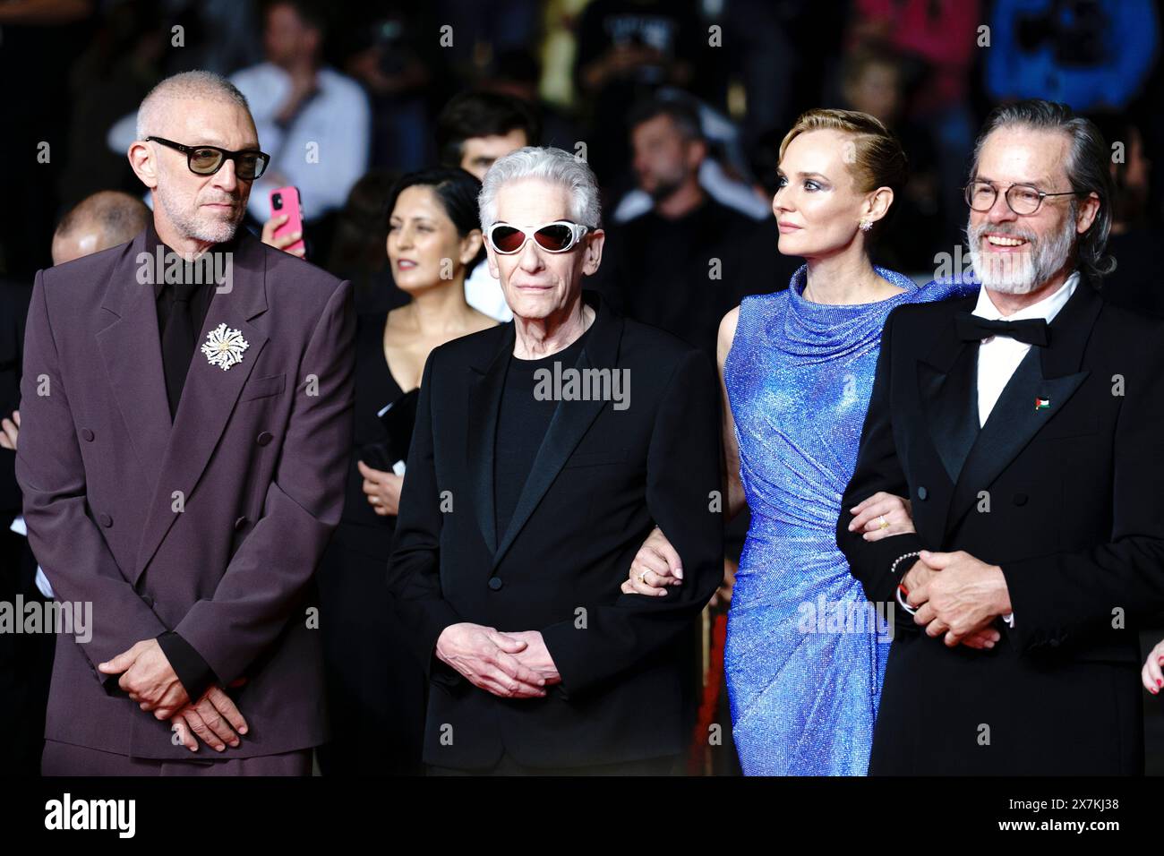 Cannes, France. 20th May, 2024. Vincent Cassel, David Cronenberg, Diane Kruger and Guy Pearce ...