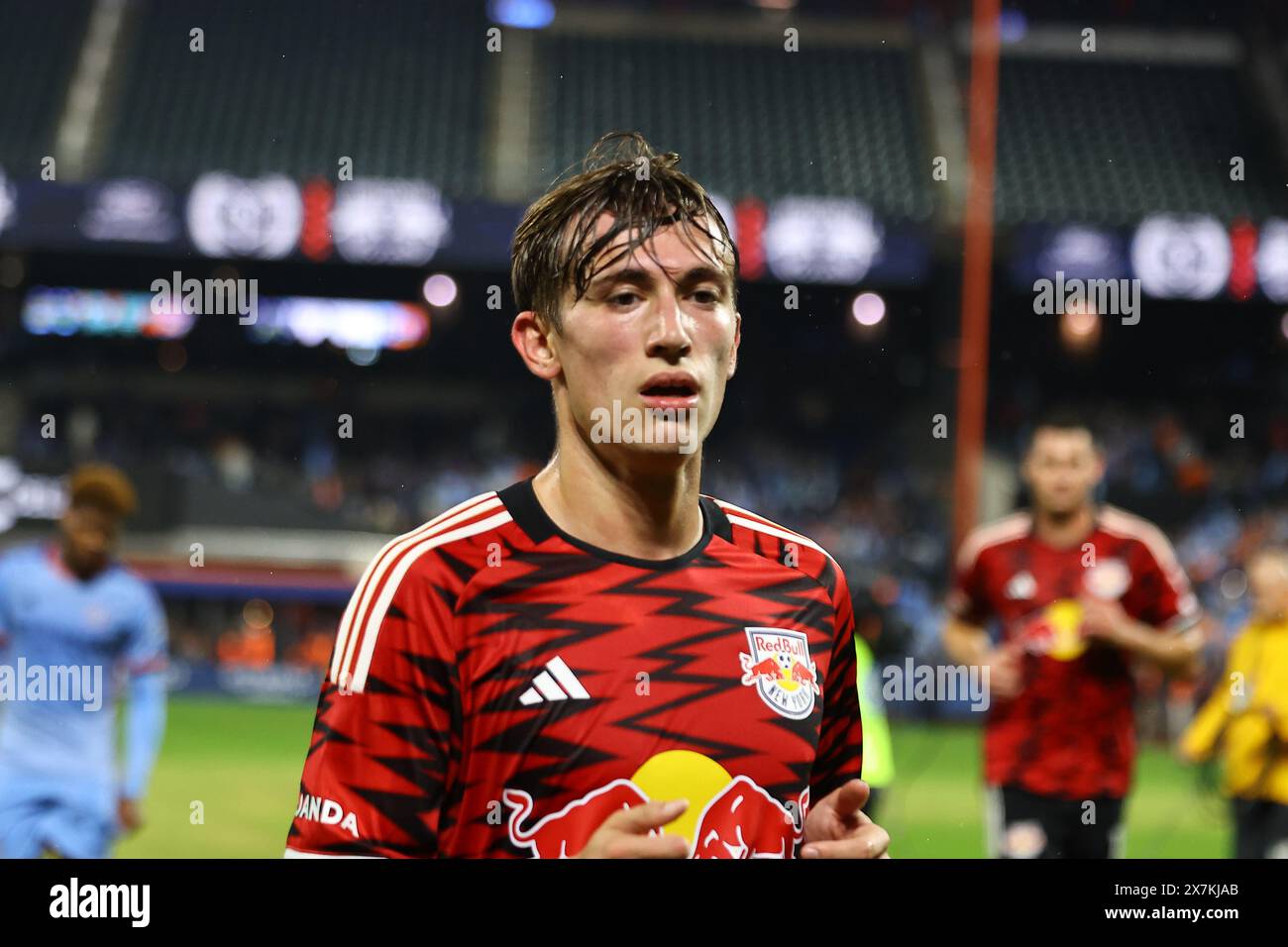 New York Red Bulls midfielder Daniel Edelman #75 comes off pitch during ...