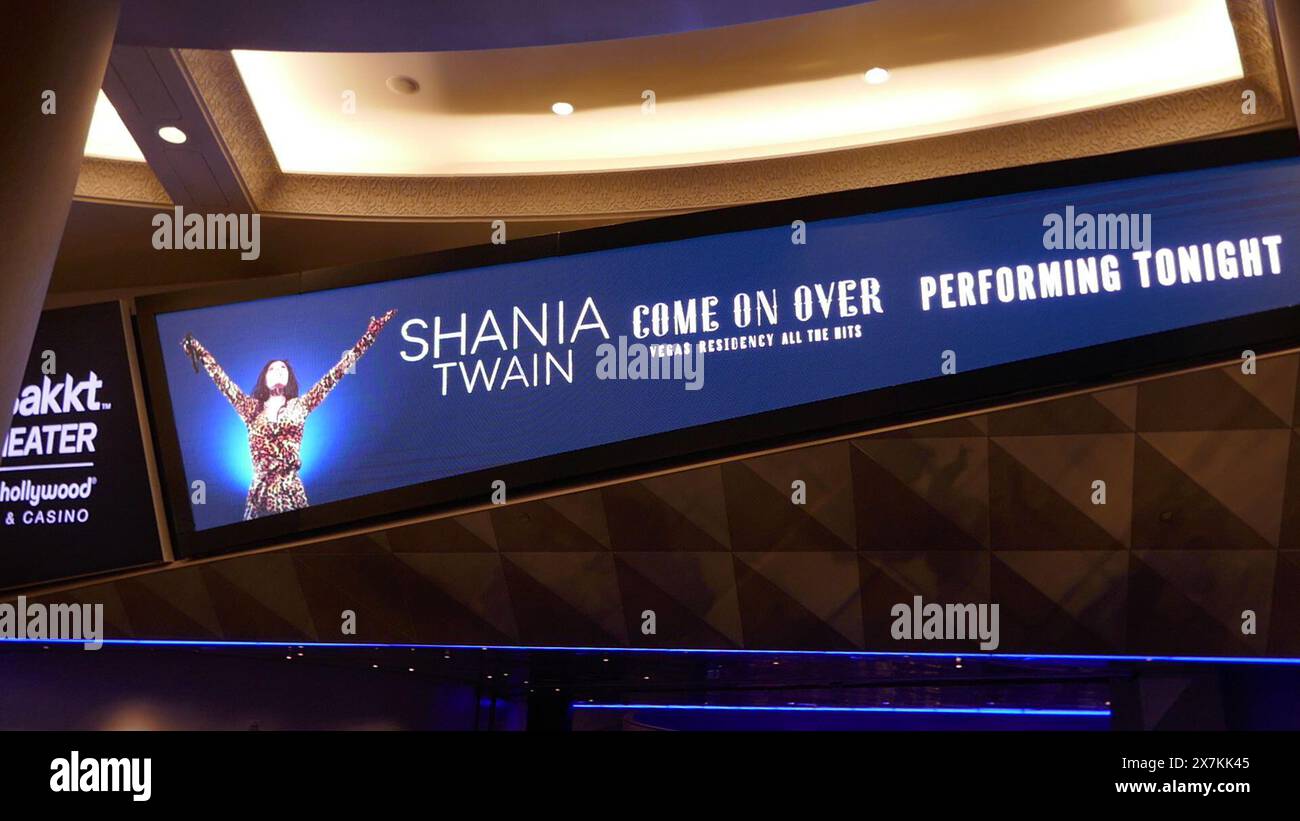 Las Vegas, Nevada, USA 15th May 2024 Singer Shania Twain Come On Over ...