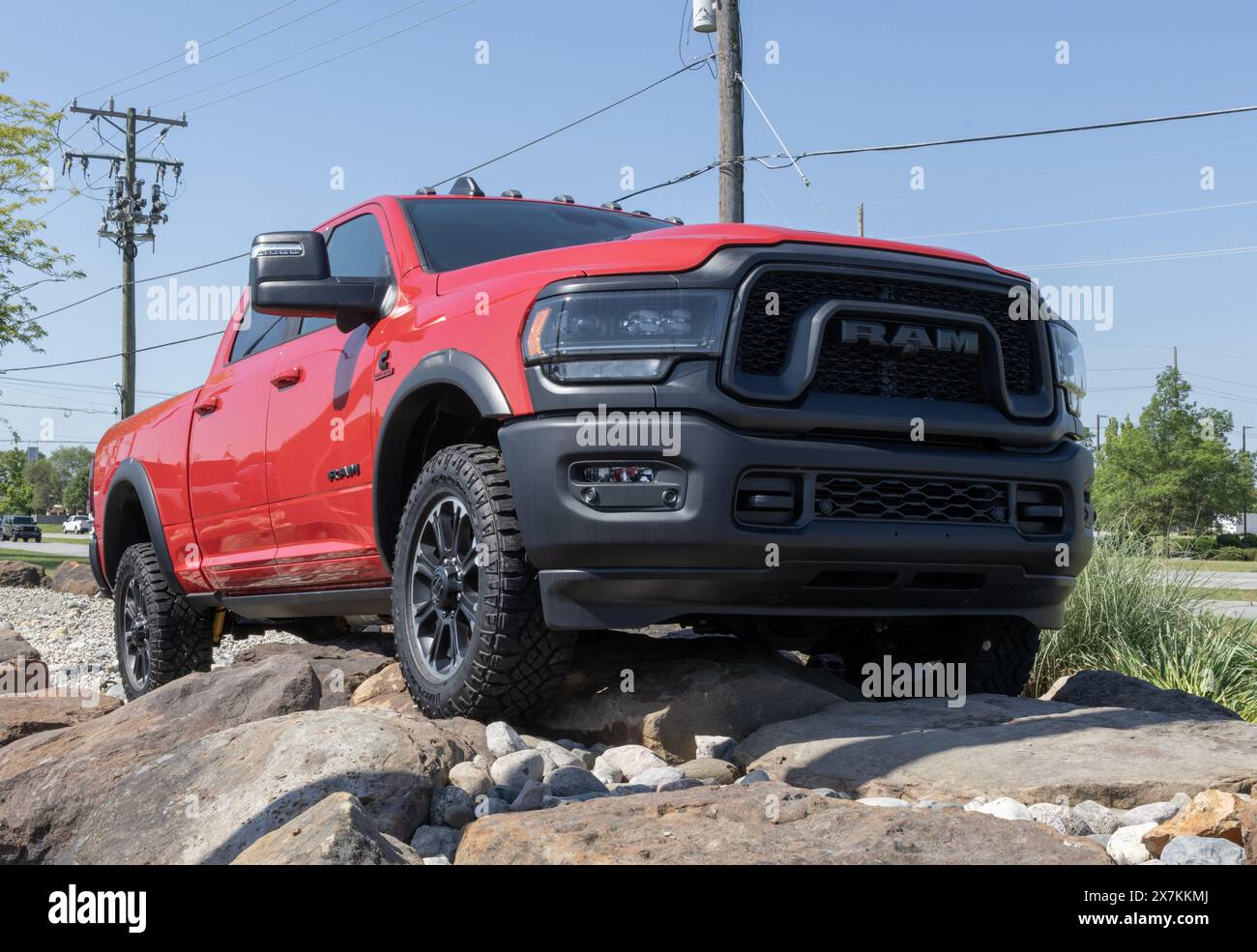 Noblesville - May 19, 2024: Ram 2500 Rebel Crew Cab 4X4 display. Ram ...