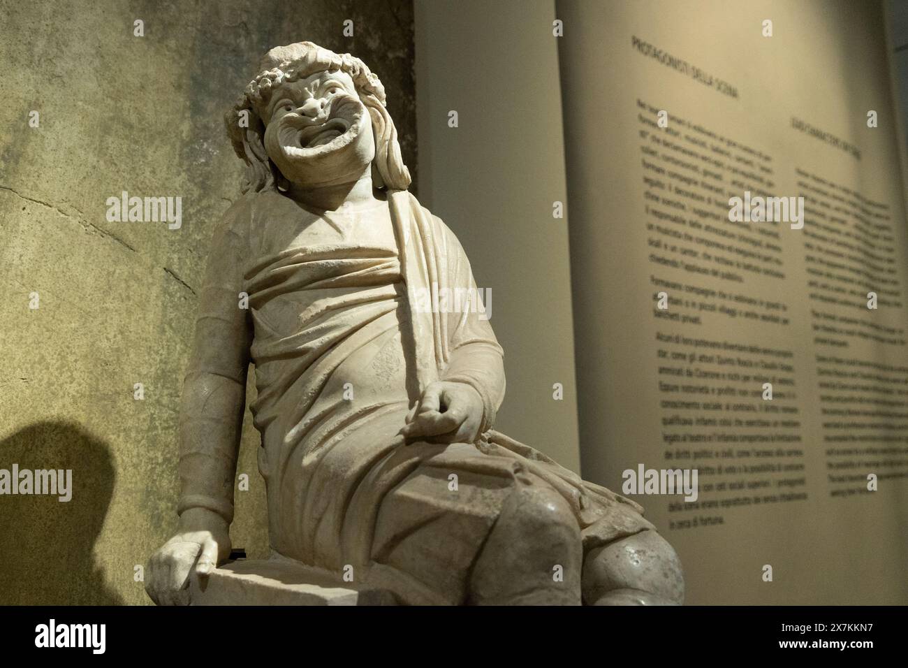 Rome, Italy. 20th May, 2024. Statuette of seated actor "THEATER ...