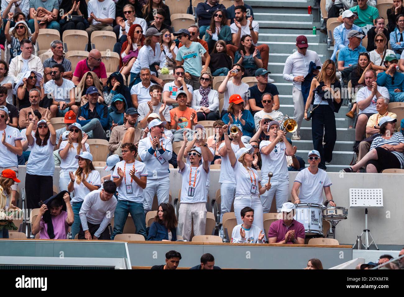Paris, France. 20th May, 2024. Crowd during the Roland-Garros 2024, ATP ...