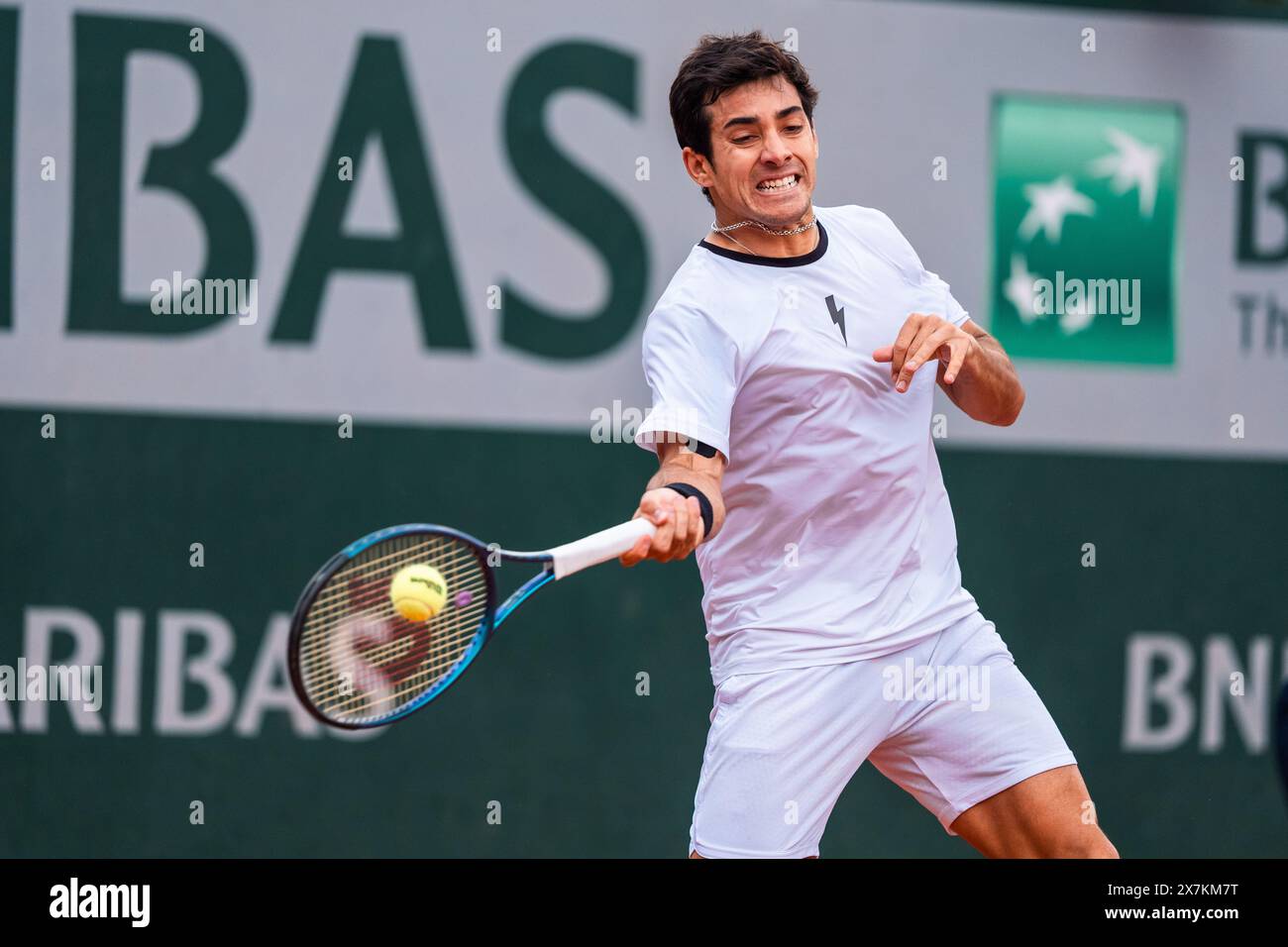 Paris, France. 20th May, 2024. Cristian GARIN (CHI) during the Roland ...