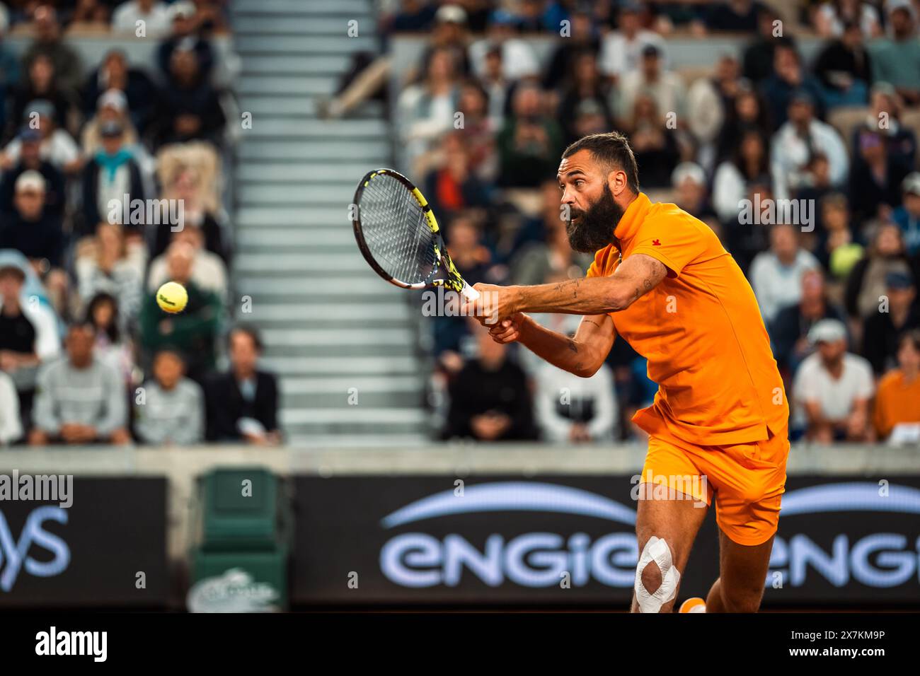 Benoit PAIRE (FRA) during the Roland-Garros 2024, ATP and WTA Grand Slam tennis tournament on ...