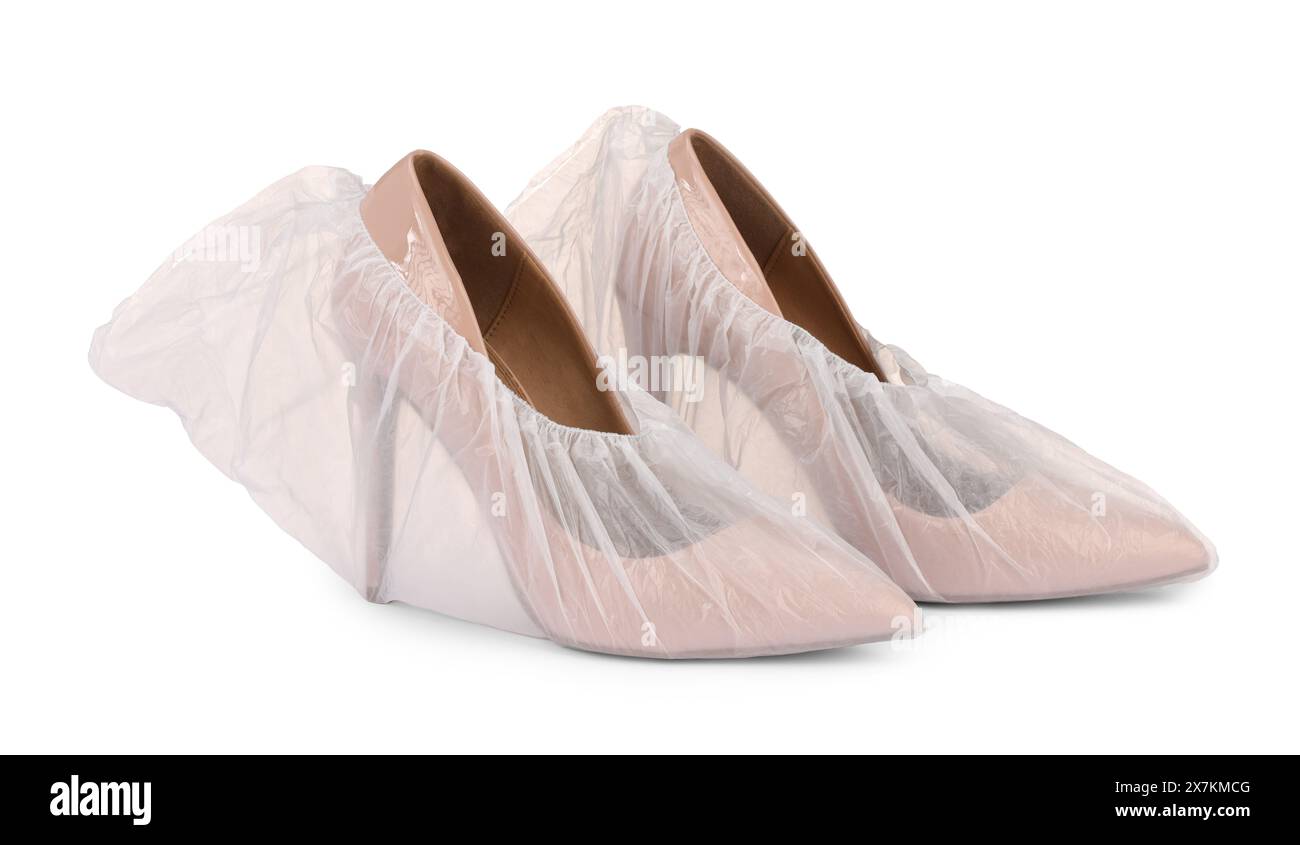 Plastic shoe covers Cut Out Stock Images & Pictures - Alamy