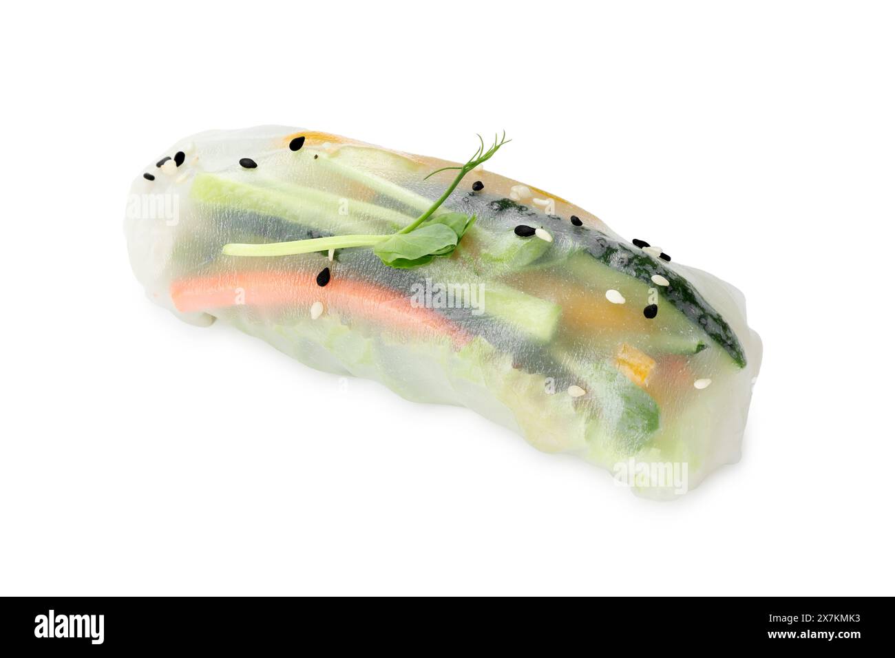 Tasty spring roll sesame Cut Out Stock Images & Pictures - Alamy