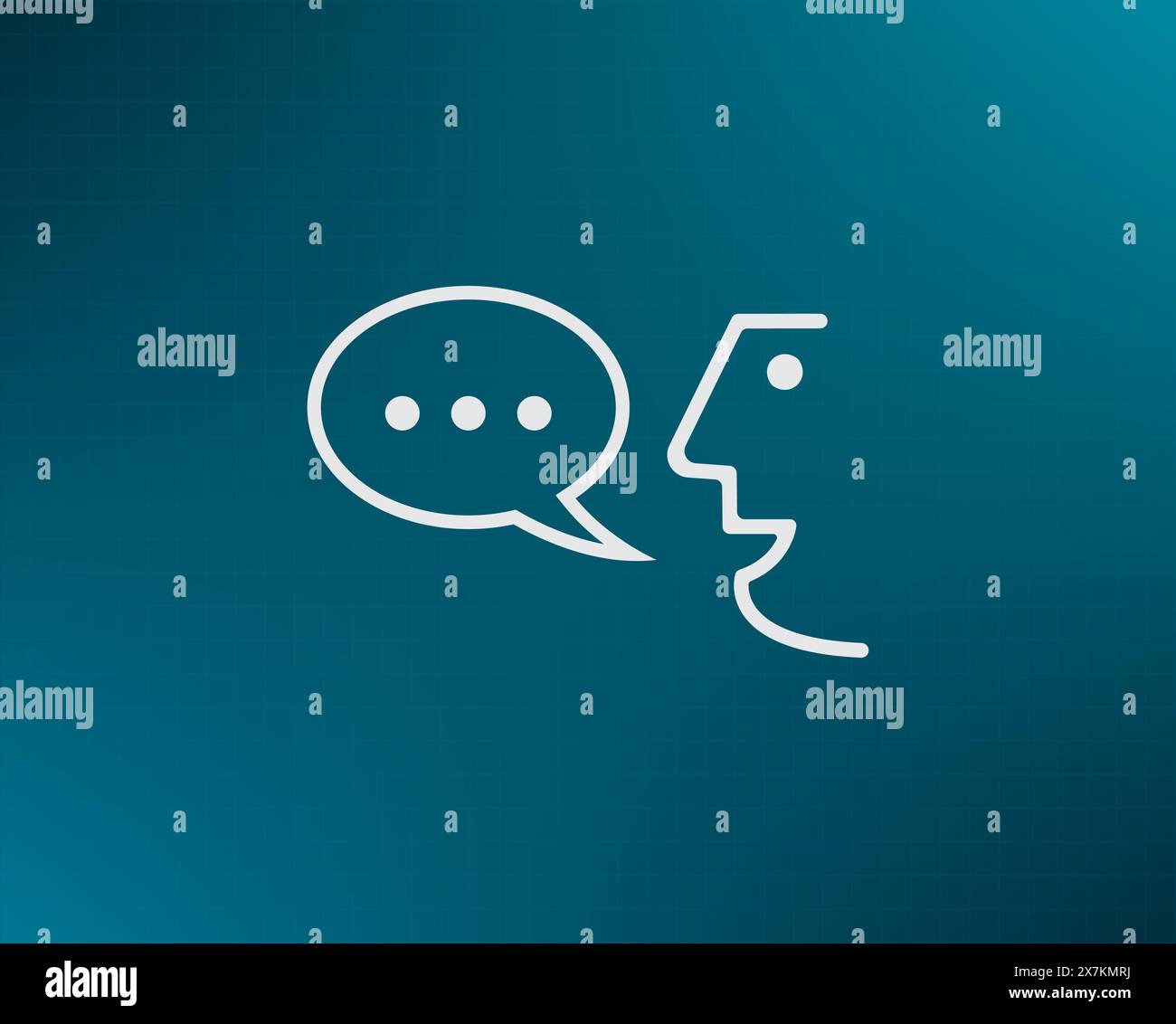 Talking people line icons Stock Vector Images - Alamy
