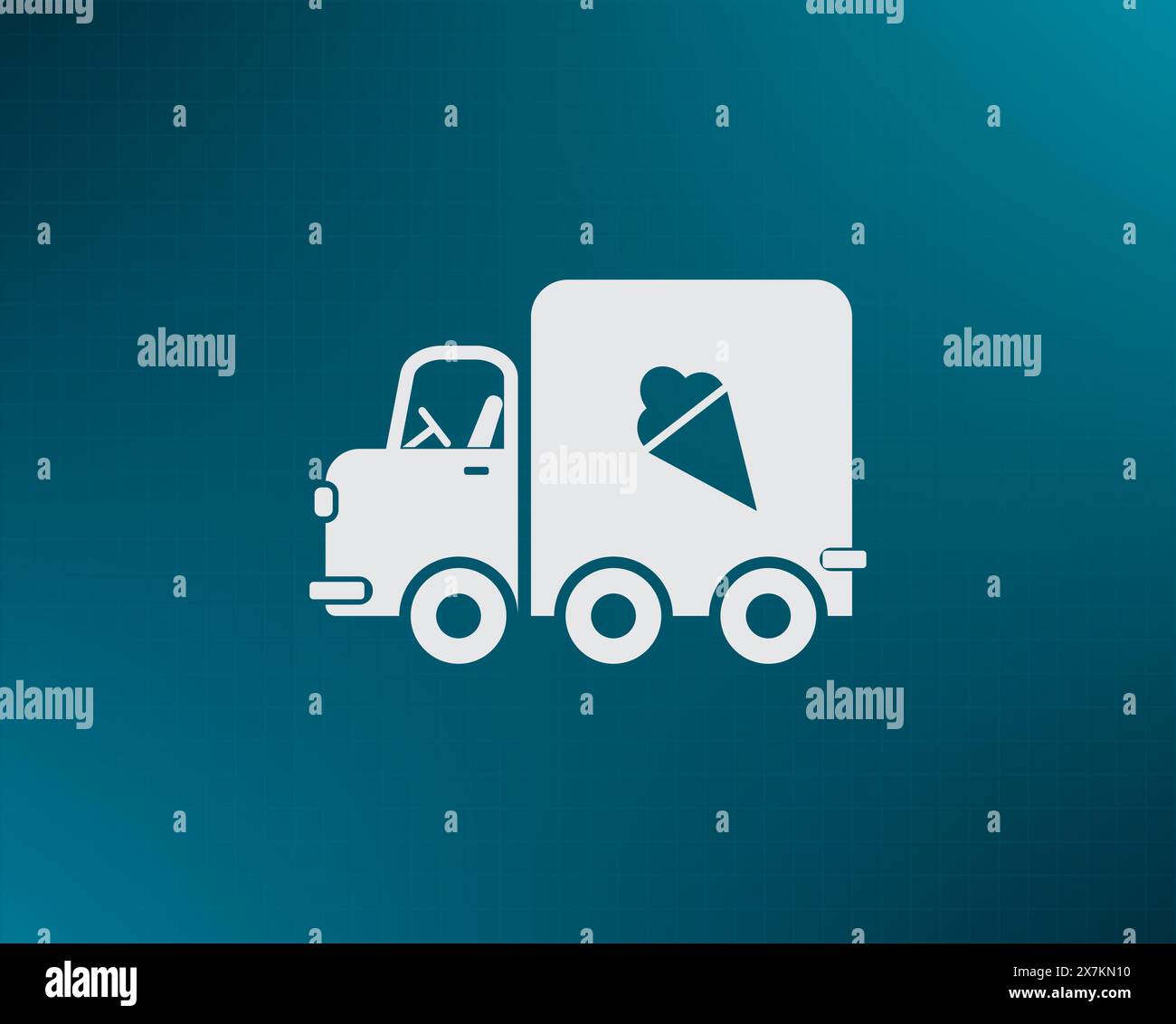 Ice cream delivery machine, vector icon Stock Vector Image & Art - Alamy