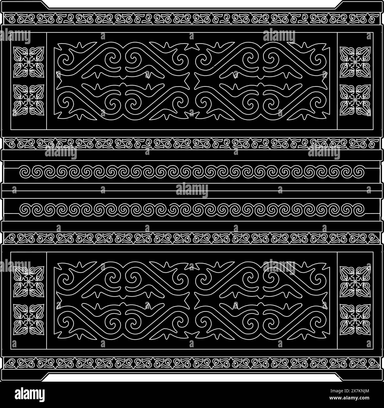 Antique Wall Panel Vector. Abstract Texture Pattern Illustration ...