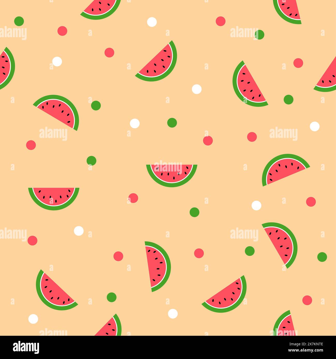 Seamless Summer Watermelon background texture Stock Vector Image & Art ...
