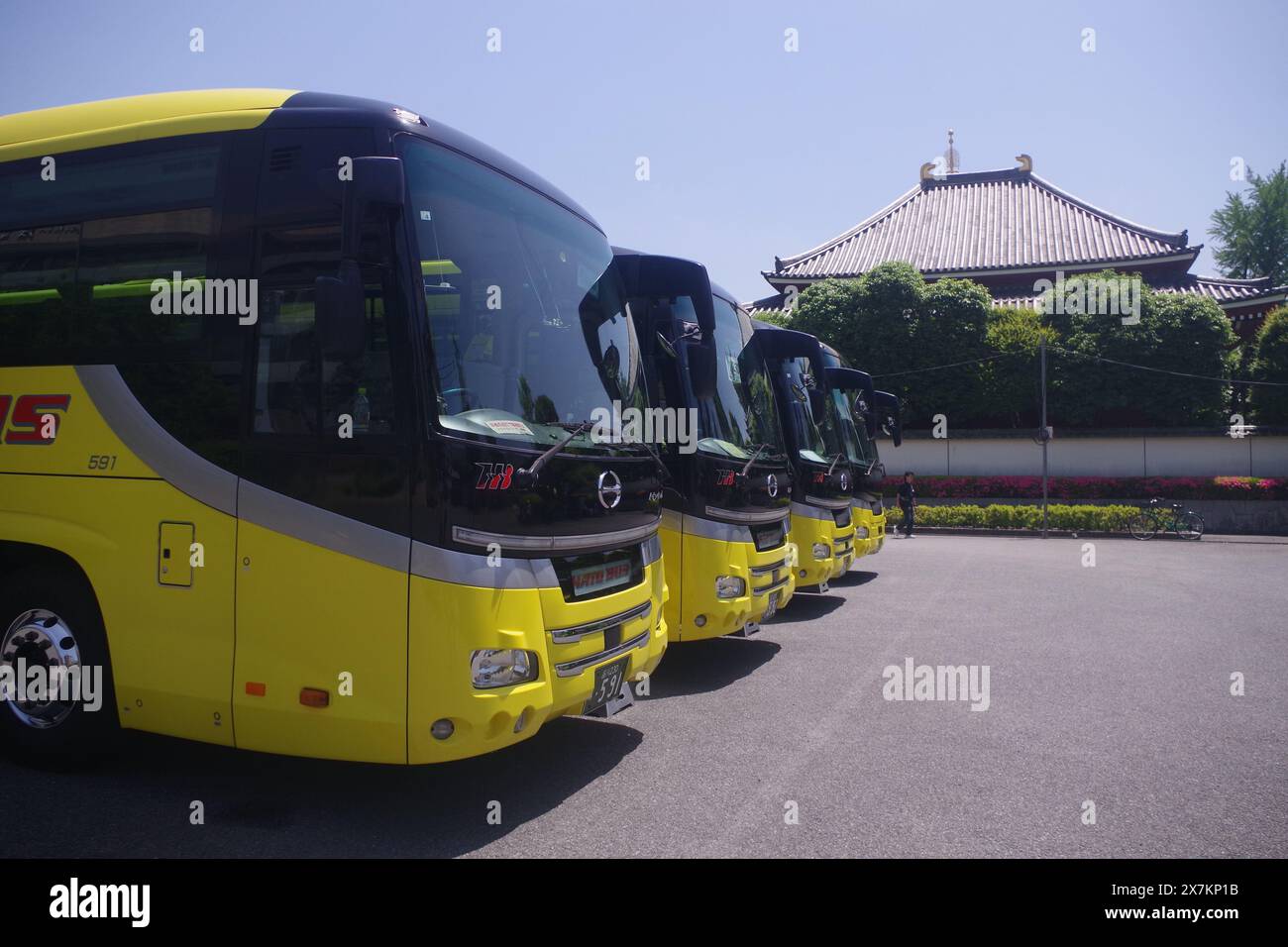 Hato Buses Parked in Asakusa, Tokyo, Japan Stock Photo - Alamy