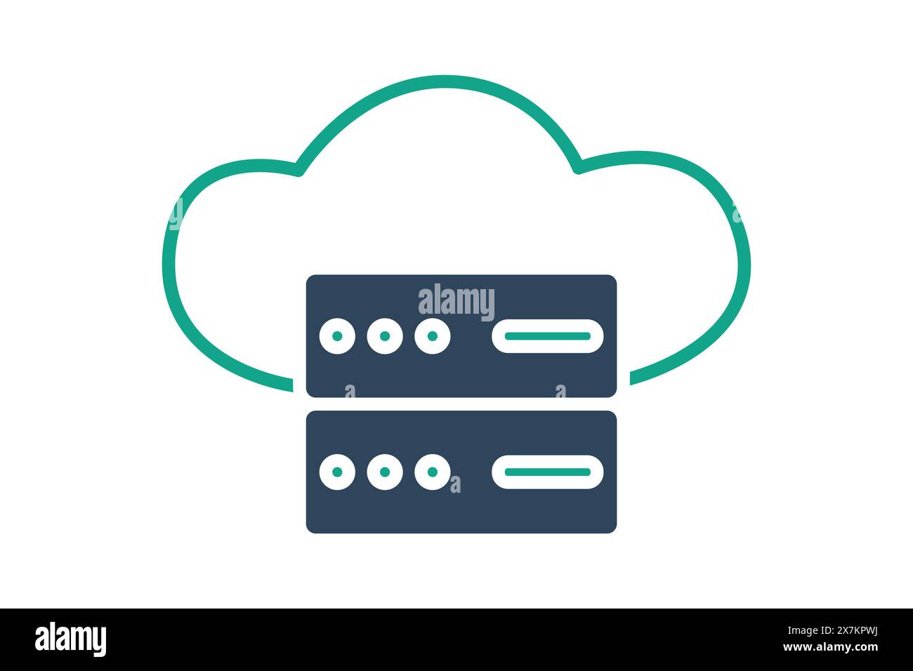 cloud server icon. icon related to information technology. solid icon style. technology element ...