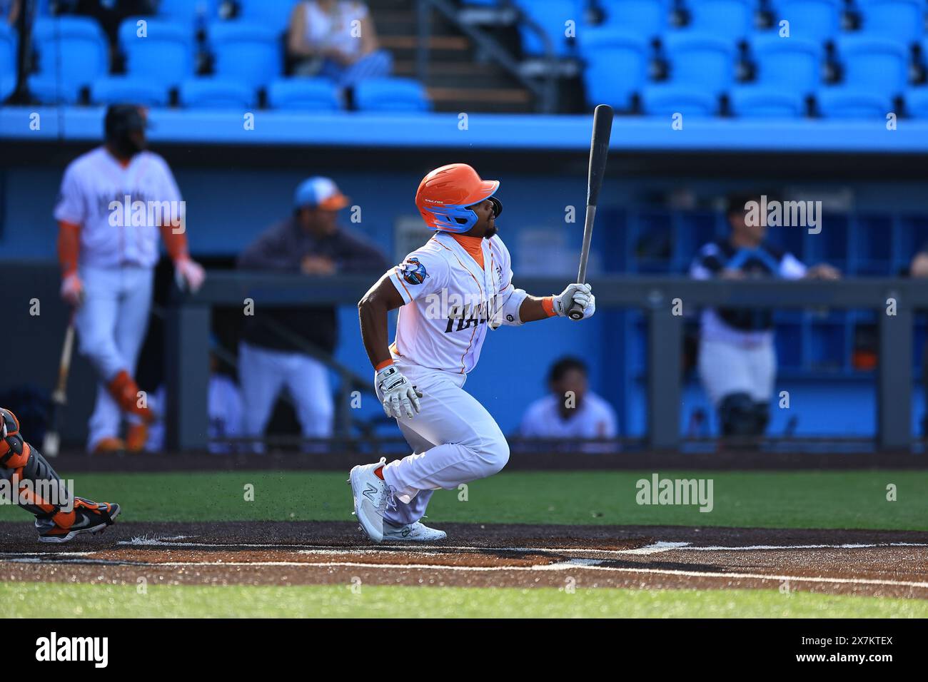 Staten Island FerryHawks Kolby Johnson #1 bats during the fifth inning ...