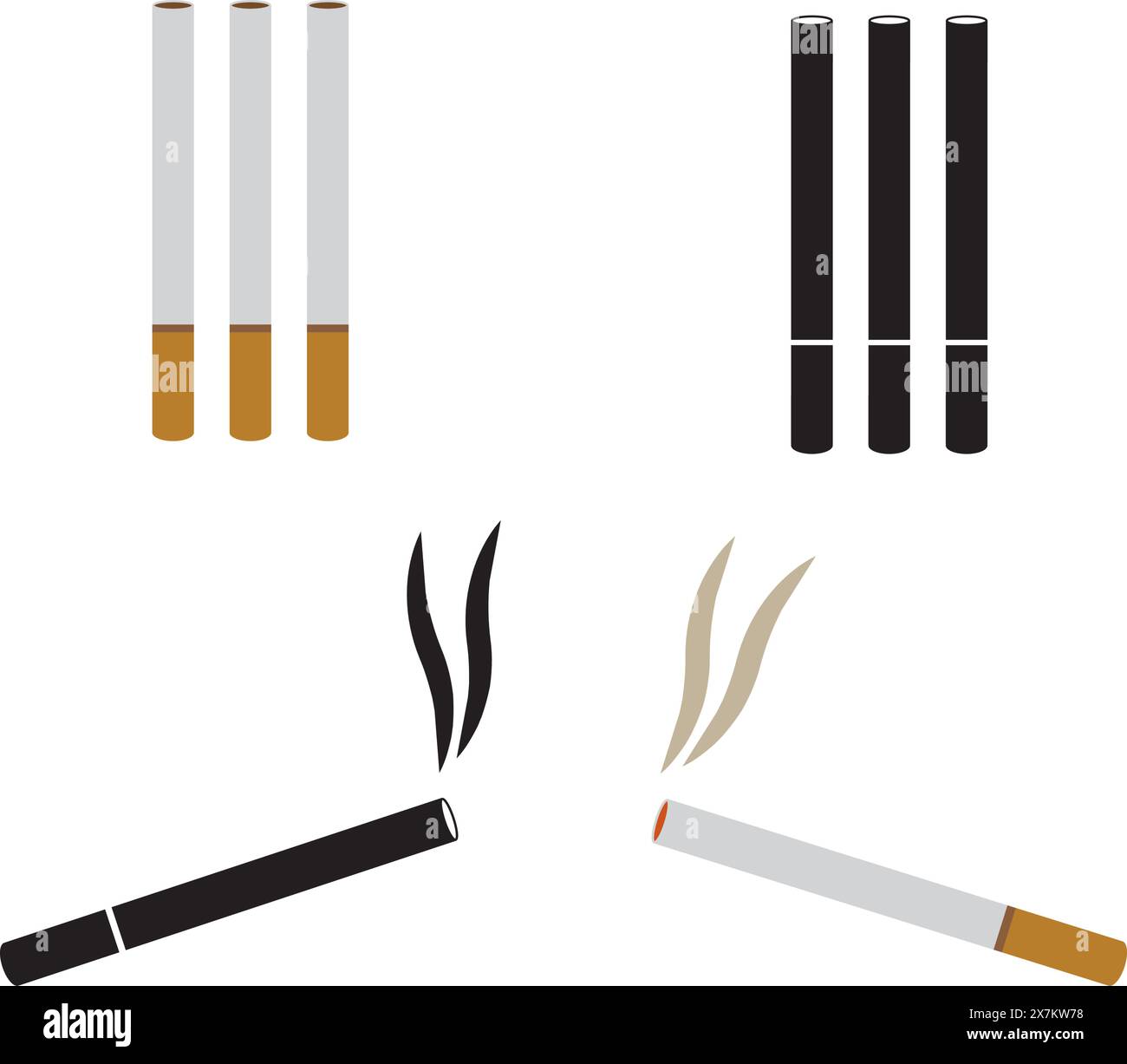 cigarette icon vector illustration symbol design Stock Vector Image ...