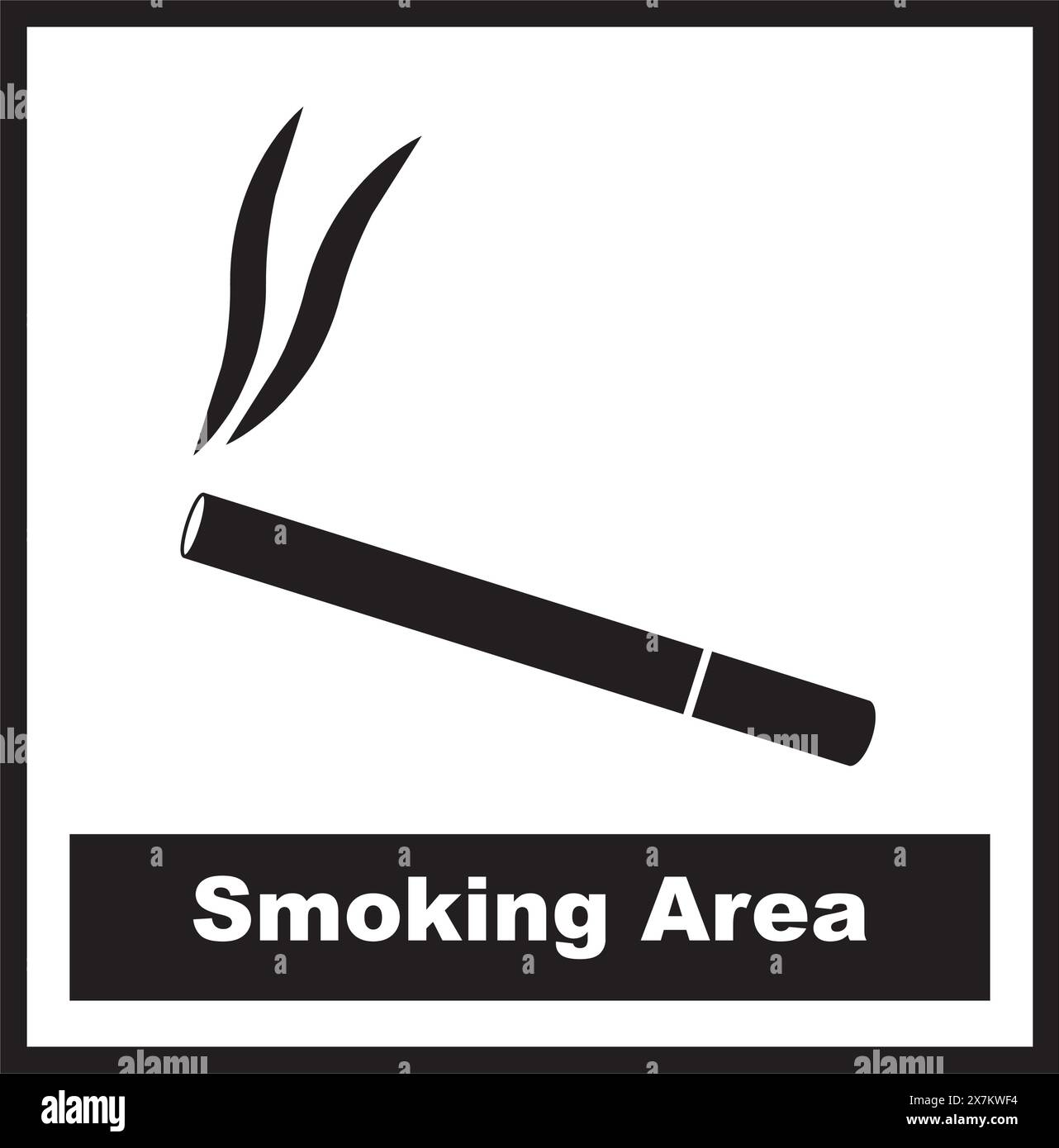 smoking area sign vector illustration symbol design Stock Vector Image ...
